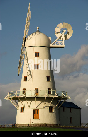 Llancayo Windmill in the Usk Valley, Wales Stock Photo - Alamy