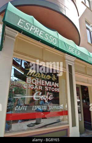 Mario's Bohemian Cigar Store and Cafe on the corner of Columbus and ...