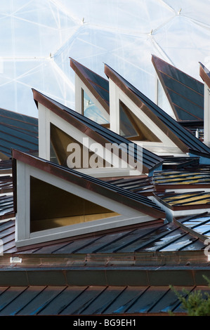 The Core roof solar panels, Eden project, Cornwall, England Stock Photo ...
