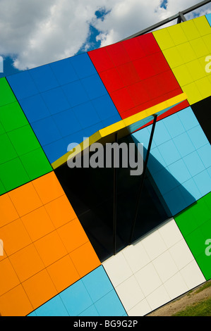 rubik's cube building melbourne museum Stock Photo - Alamy