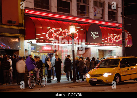 The Roxy nightclub Granville street Vancouver BC Canada nigh nighttime ...