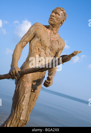 Primitive hunters on the shore of the blue sea Stock Photo: 27267085 ...