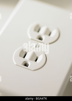 American electrical plug and outlet Stock Photo - Alamy