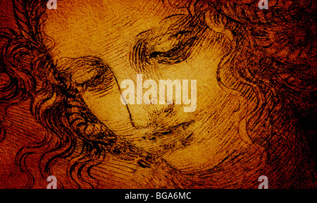 Head of Leda by Leonardo da Vinci Stock Photo - Alamy