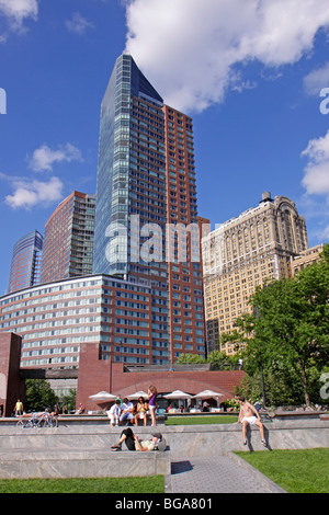 high rise buildings near Battery Park, Lower Manhattan, New York City ...