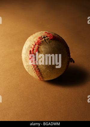 Old worn out baseball Stock Photo - Alamy