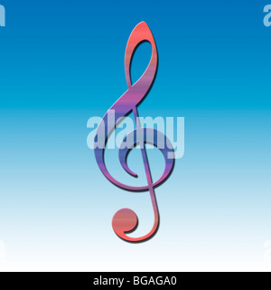 Musical Notes, Treble Clef Stock Photo - Alamy