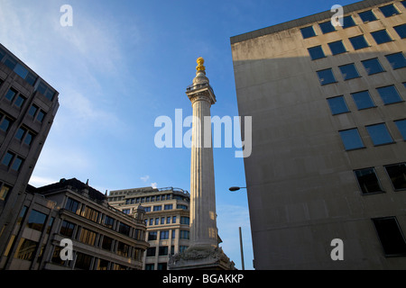 The Monument in Pudding Lane marking the Great Fire of London in 1666 ...