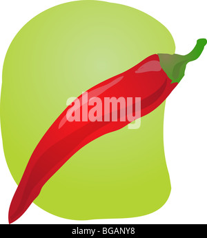 Sketch of a chilli Hand drawn lineart look illustration Stock Photo - Alamy
