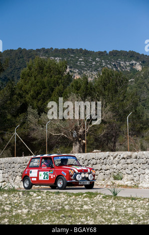 Classic Mini rally car Stock Photo - Alamy