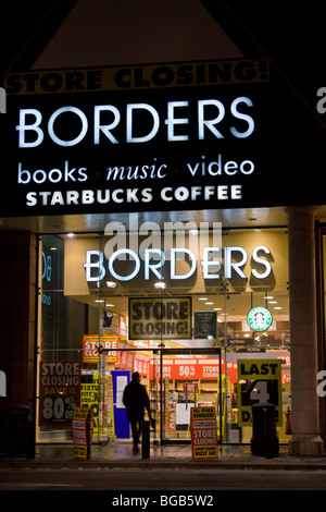 Borders Bookstore closing down sale Watford Hertfordshire Stock Photo ...