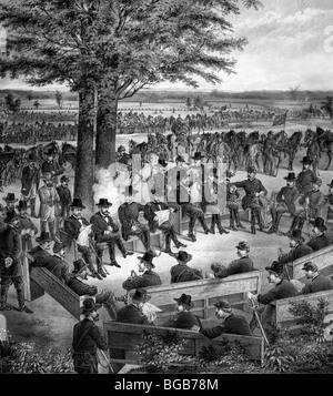 The war in Virginia Lieutenant General Grant in a council of war at ...