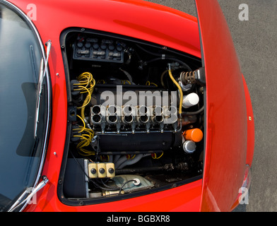 Red ferrari car viewed from above Stock Photo - Alamy