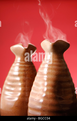 Steaming rice for sake Stock Photo - Alamy