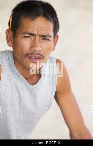 Portrait of Philippine carpenter Stock Photo - Alamy