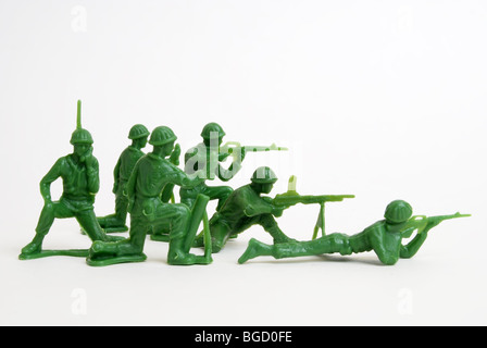 Army soldiers toys toy infantry machine guns Stock Photo - Alamy