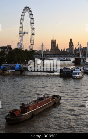 The London Eye viewed from Waterloo Bridge Stock Photo - Alamy
