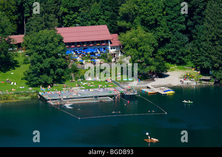 Freibergsee lake near Oberstdorf, Allgaeu, Bavaria, Germany, Europe ...