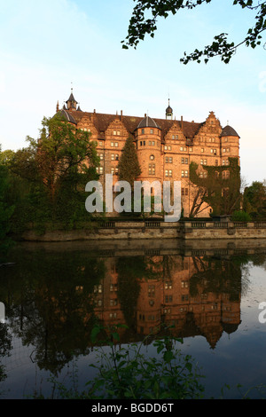 Schloss Neuenstein Castle, originally a moated castle from the ...