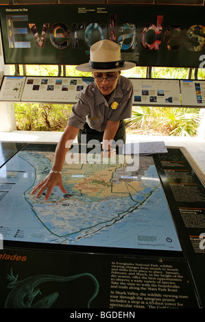 Park ranger during a guided tour, Everglades National Park, Miami ...