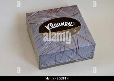 Kleenex mansize tissues box Stock Photo - Alamy