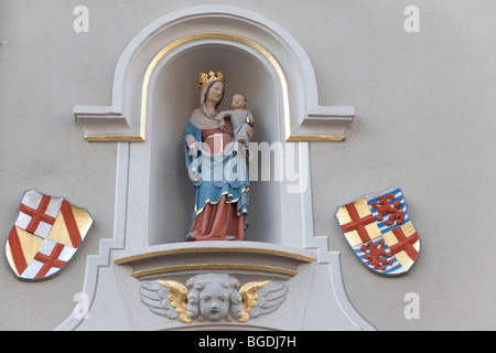 Trier, Germany. Statue of the Virgin Mary Mother of Jesus Christ inside ...