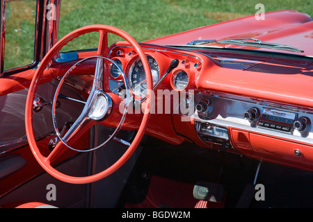Interior of a very old Chevrolet convertible in Havana, Cuba Stock ...