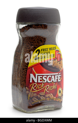 Jar of Nescafe Coffee, Cut Out Stock Photo - Alamy