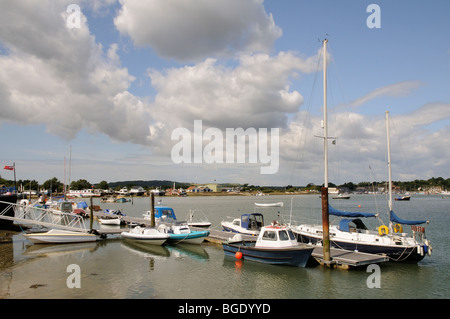Bembridge Harbour situated on the eastern shores of the Isle of Wight ...
