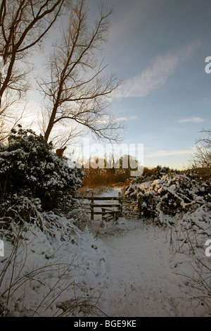 Redhill Surrey winter snow scenes Stock Photo - Alamy