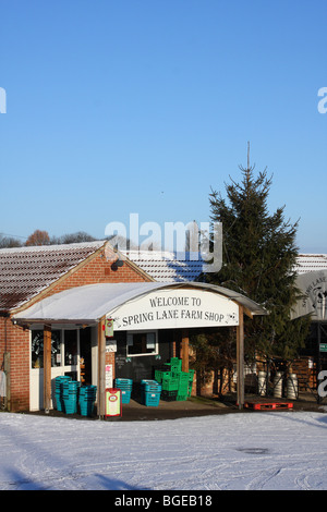 Spring Lane Farm Shop, Mapperley Plains, Nottingham, England, U.K Stock ...