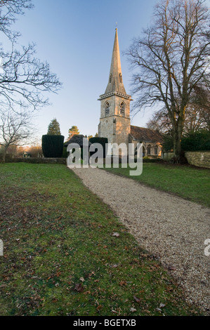 St Marys Church; Lower Slaughter; Cotswolds; England; UK Stock Photo ...