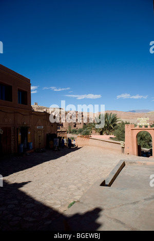 Entrance to Kasbah Ait Ben Haddou, UNESCO World Heritage Site, near ...