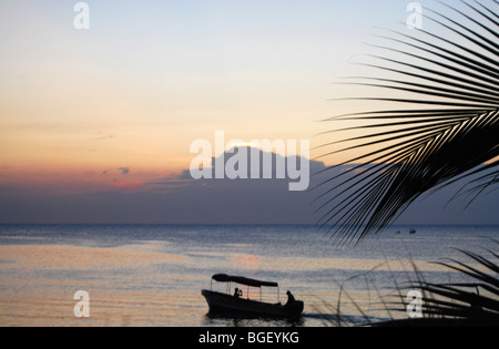 Sunset at Omoa, Honduras Stock Photo - Alamy