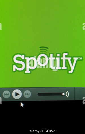 Spotify online music player. screenshot Stock Photo - Alamy