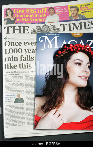 The Saturday Times colour magazine Stock Photo - Alamy