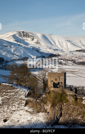 Peveril Castle, Castleton,Hope Valley,Derbyshire in the Peak District ...