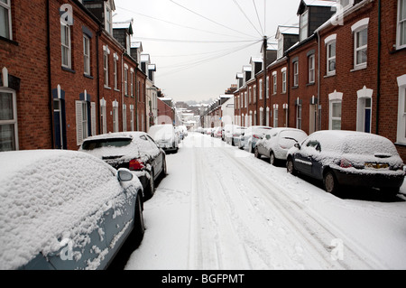 Exeter in snow. Portland Street Stock Photo - Alamy