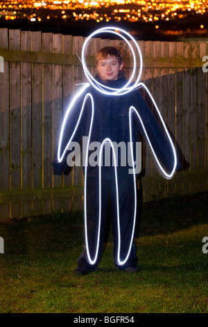 Night portrait with torch light effect Stock Photo - Alamy