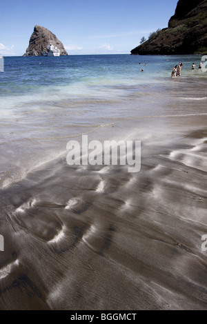 French Polynesia, Ua Huka, Hane, mountain landscape, brook, scenery ...