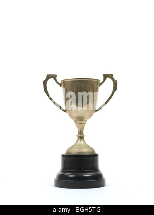 A cutout of an old tarnished silver prize cup Stock Photo: 176576272 ...