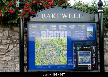 Bakewell Tourist Map Stock Photo - Alamy