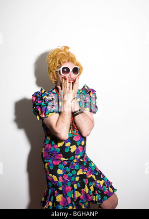 Male in bad drag Stock Photo - Alamy