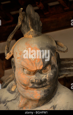 Scary sculpture in one of the temples in northern park of Bali ...