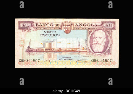 An old Angolan banknote Stock Photo - Alamy