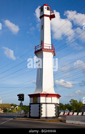 Historic British Colonial Lighthouse in Port of Spain Trinidad Stock ...