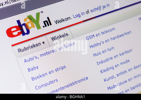 Ebay sign in page website screenshot Stock Photo - Alamy