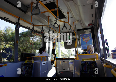 Inside of a Perth Bus Stock Photo - Alamy