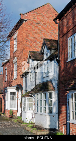 A row of traditional english old working class terraced houses on a ...