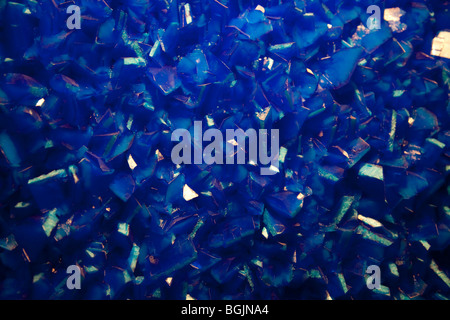 Roger Hiorns' installation 'Seizure'. Made from blue copper sulphate ...